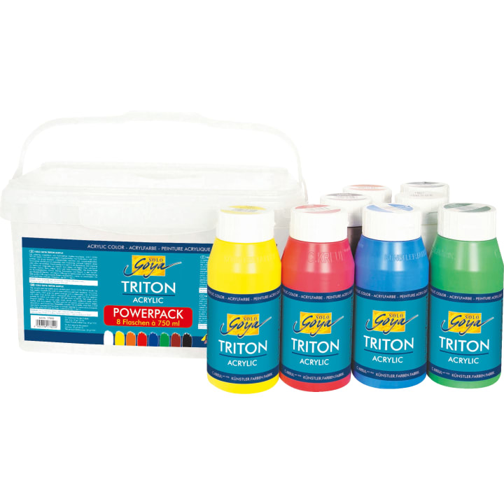Triton-Acrylfarben-Set, 8 Farben à 750 ml online kaufen » HABA Pro