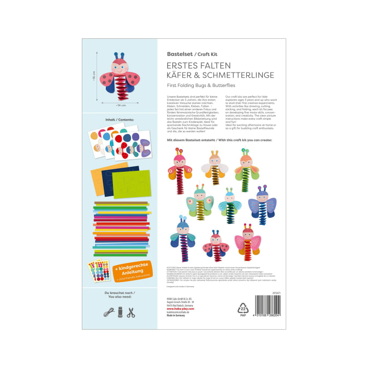Sachenmacher – Erstes Falten Käfer & Schmetterlinge Bastelset online ...